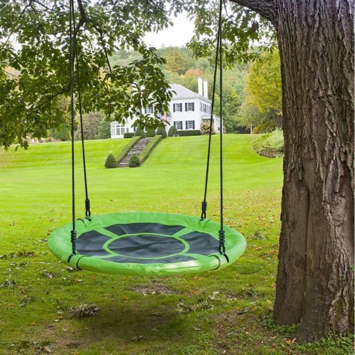 Balançoire nid d'oiseau Rond Extérieur - Réglable en Hauteur - Charge ...