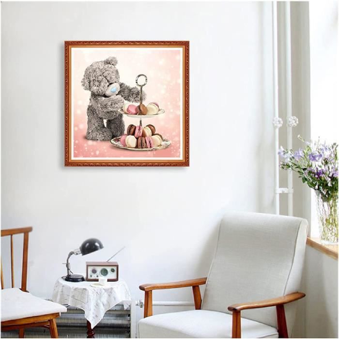 5D Diamond Painting Dessin Animé Ours,Diy Broderie Diamant Kit Complet ...