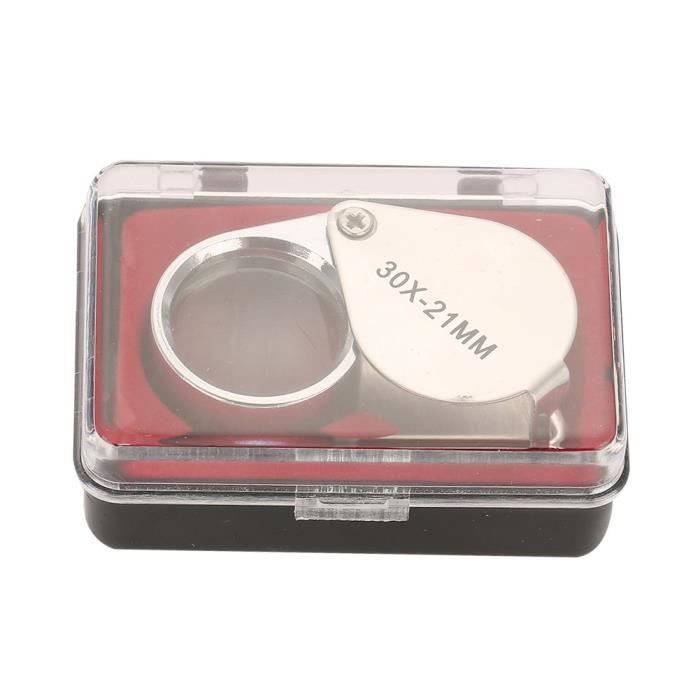 YOSOO Loupe 20X Loupe de poche pliante à loupe portable 20X avec pour la lecture de contrôle de ...