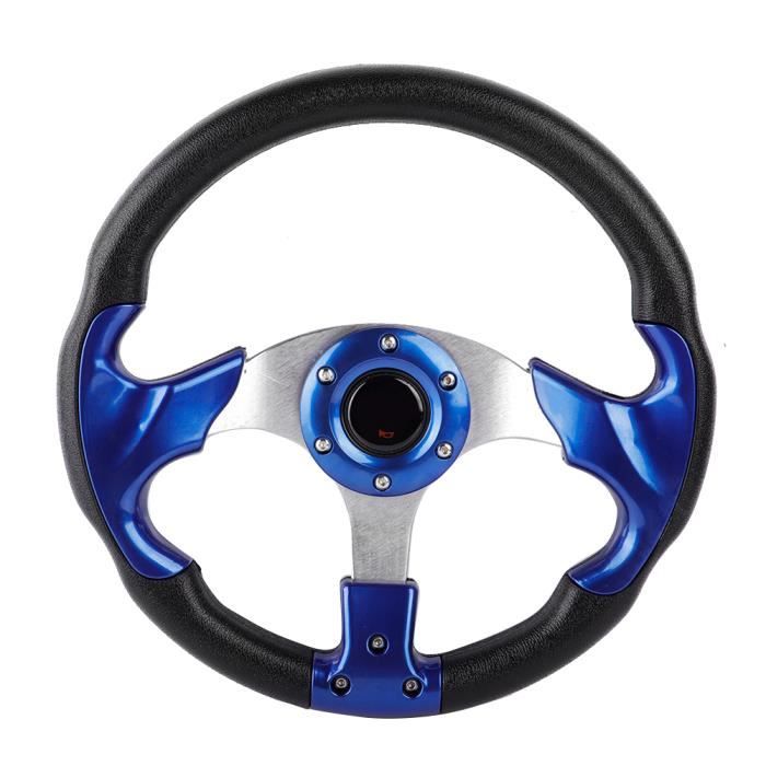 13in 320mm Volant Universel En Cuir PU Voiture Sport Racing Dérive ...
