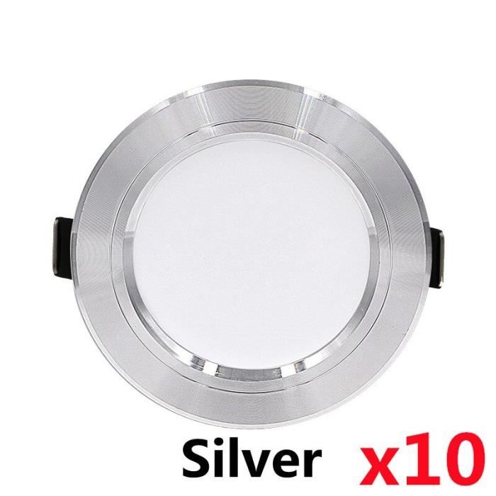 Spot Lumineux Led Encastrable Rond Pour Le Plafond 10 Unités Par Lot ...