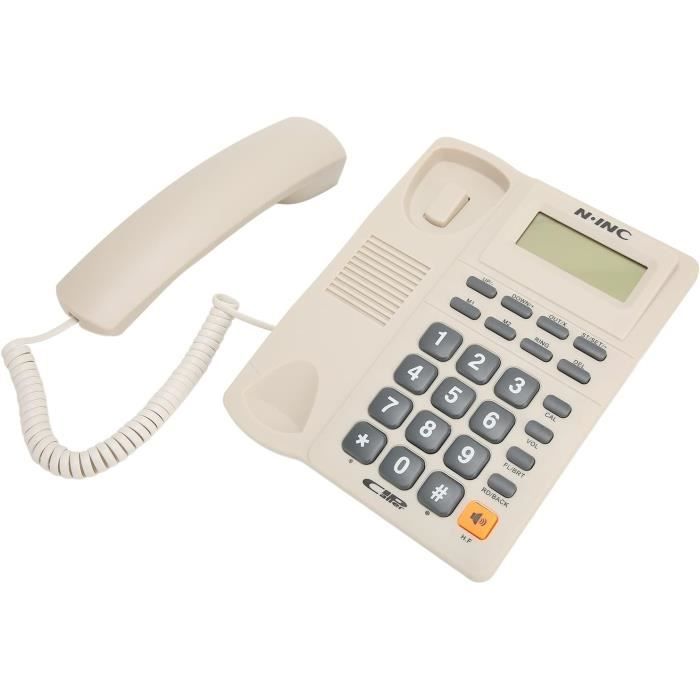 Téléphone Fixe Filaire,Affichage Multifonctionnel De L'Identification ...