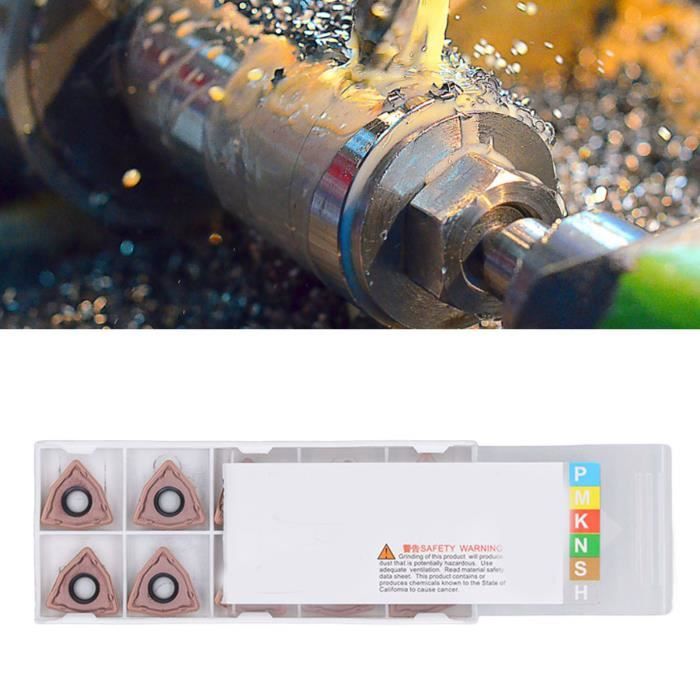 SAL Insert de tournage 10 pièces tournant insérer lame en carbure coupe fraisage CNC ensemble d ...