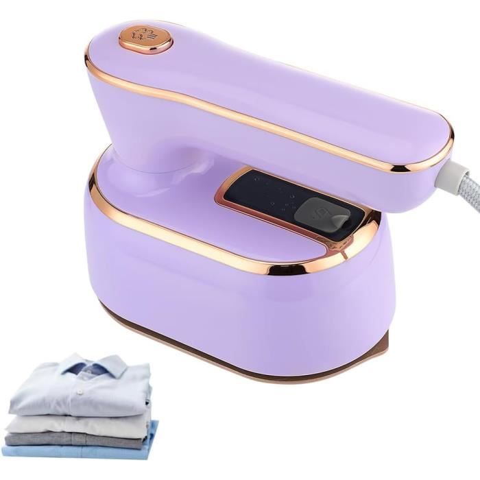 Mini Fer À Vapeur, 1000W Mini Fer A Repasser, Cuiseur Vapeur Portable, 180 Degrés Pliable Mini ...