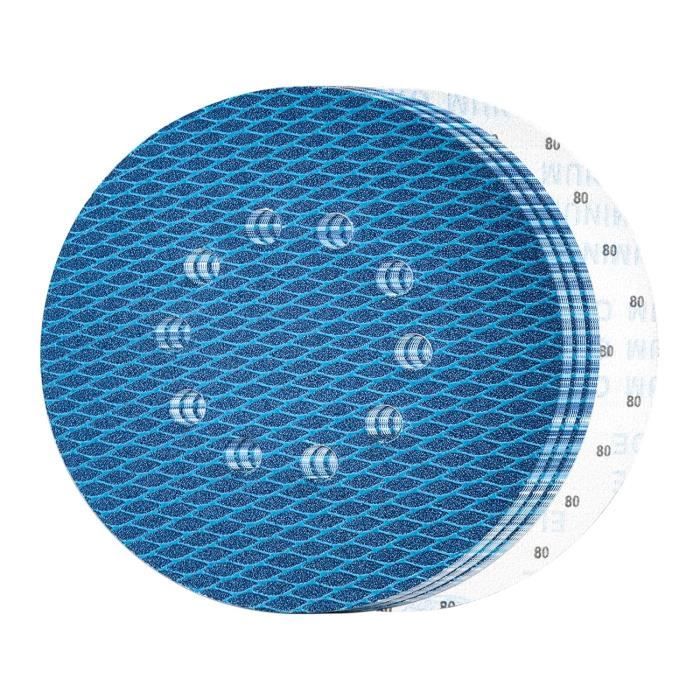 Disque Poncage 225 Mm, Disque Abrasif 10 Trous Grain P240, Pour ...