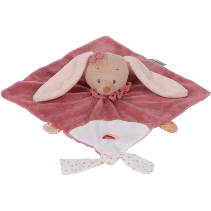 Nattou Doudou Plat Lapine Pauline, Compagnon de Naissance, 27 x 27 cm ...
