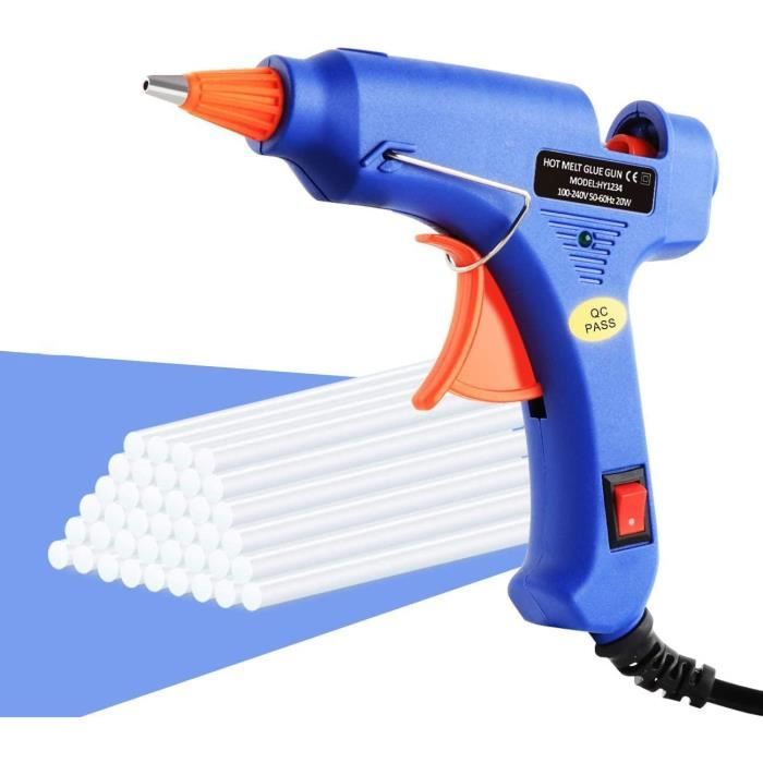 Ilauke Mini Pistolet à colle à Chaud 20W Chauffrage Rapide et Sûr avec ...