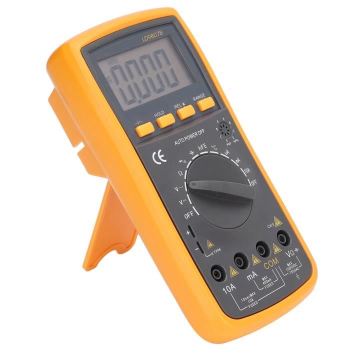 Tbest multimètre de haute précision Multimètre numérique LD9807B avec ...