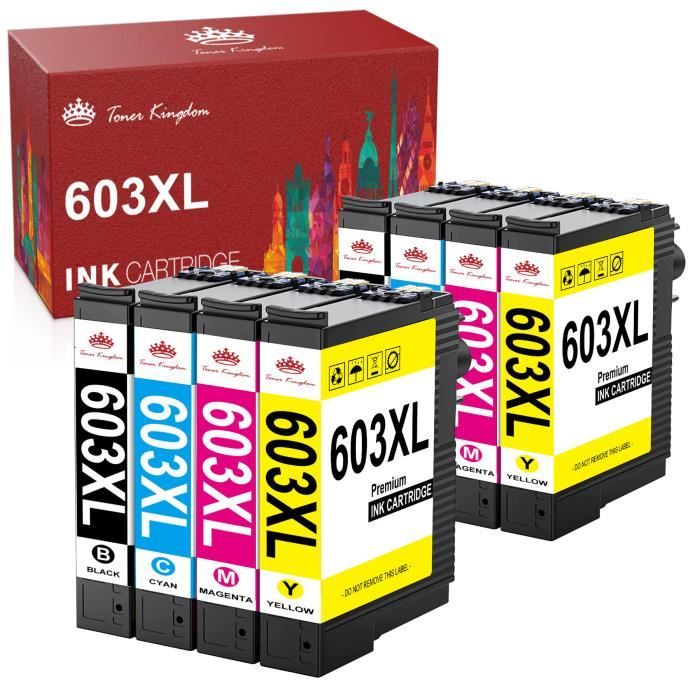 TONER KINGDOM 8x Cartouches Compatible Epson 603 603XL pour Epson ...
