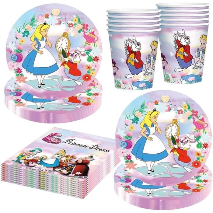Fille Vaisselle Pour Alice In Wonderland Vaisselle De Fête Princesse ...