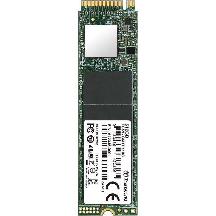 SSD interne 512 Go M.2 PCIe NVMe - 2280 - 3D NAND - MTE110S ...