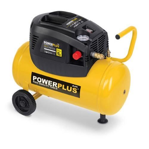 Compresseur - POWERPLUS - 24 L - 8 bar - 1,5HP - 1100 W - Sans huile ...