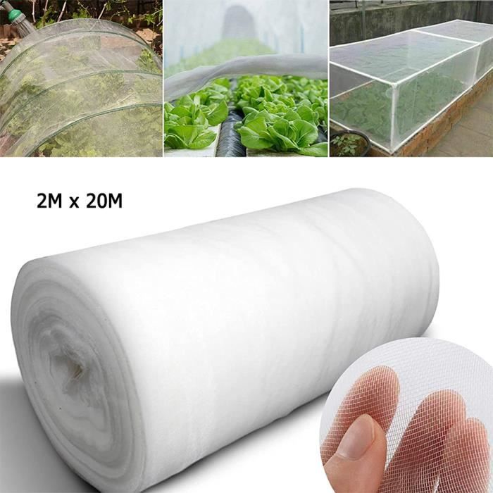 Filet Anti Insecte, 2M x 20M Filet de Protection Jardin en Maille Fine ...