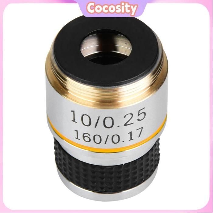 Lens de microscope 10x, lentille objective achromatique pour le thread ...