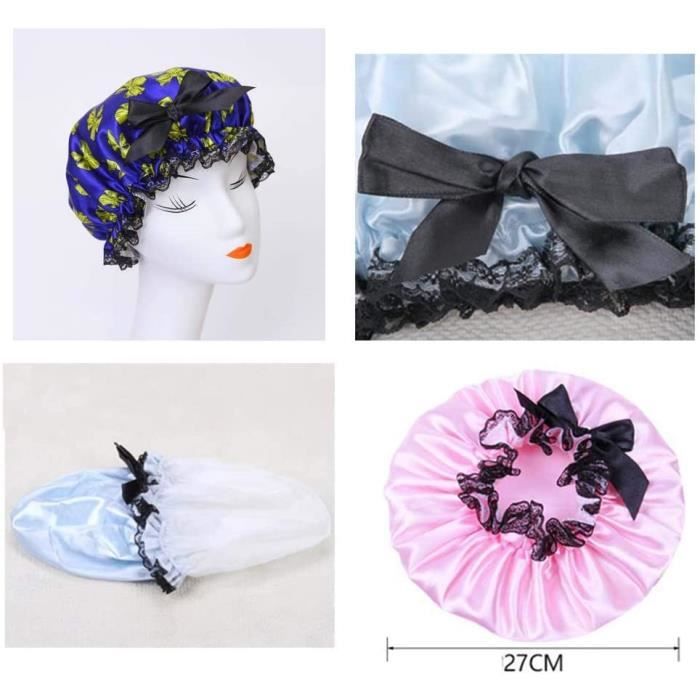 Douche Cap Grande Douche Bonnet de bain Cap Douche Cap pour les femmes ...