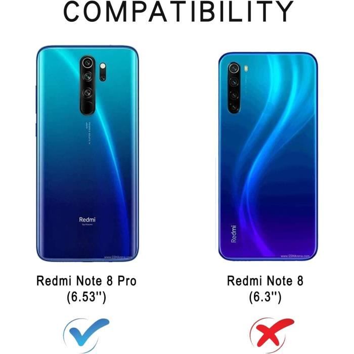 Coque Pour Xiaomi Redmi Note 8 Pro, Premium Coque En Cuir De Protection ...
