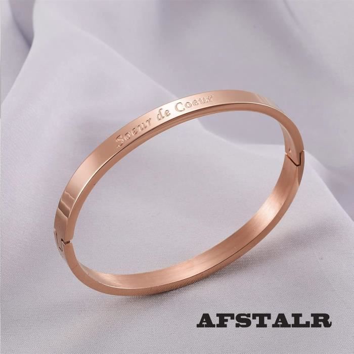 Bracelets Fin En Acier Inoxydable Message Bracelet Pour Femme D ...