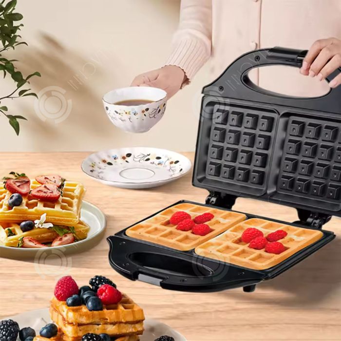 INN Gaufrier 800w 22x22x25cm machine à gaufre gaufrier électrique ...