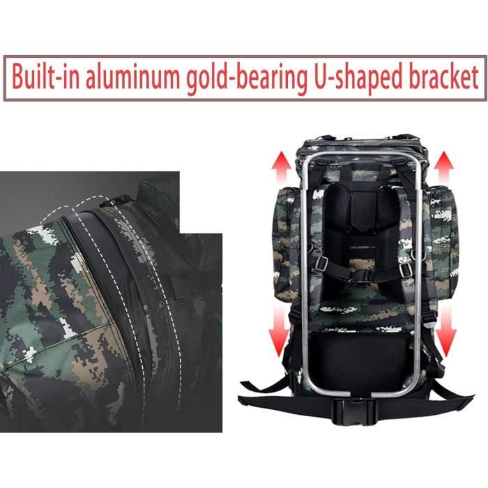 Hgyj Sac D'Alpinisme En Plein Air 100L Sac À Dos Multifonctionnel Sac ...