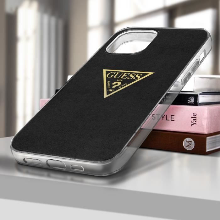 Coque iPhone 12 Mini - Guess - Metallic Series - Effet Métallique ...