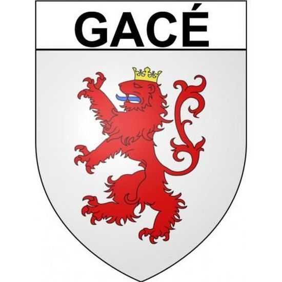 Gacé 61 ville Stickers blason autocollant adhésif - Taille : 17 cm ...
