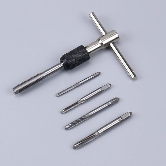 Outil a main,Jeu de clés à vis en forme de T M3 M4 M5 M6 M8, filetage, Kit d'outils manuels de ...