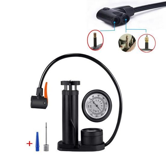 Compresseur d’Air,Pompe à Air manuelle en aluminium pour moto et vélo ...