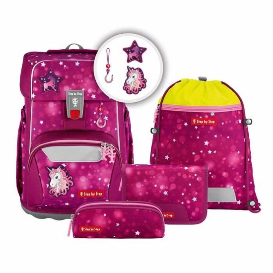 Cartable - STEP BY STEP - Sweet Unicorn Nuala - 5 pièces - Rose ...