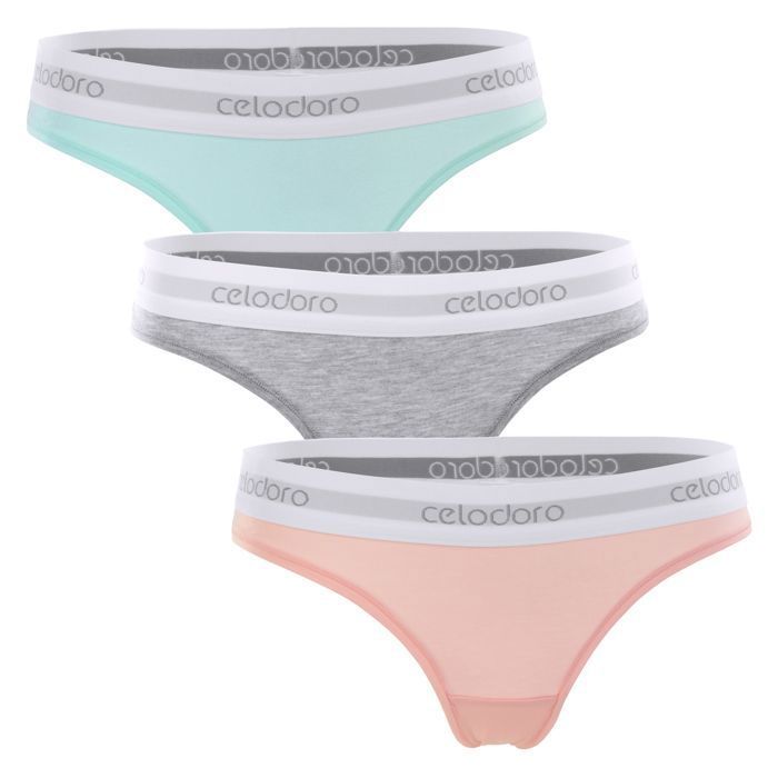 String pour femme avec bande élastique tissée - Celodoro - Mini-slip de ...