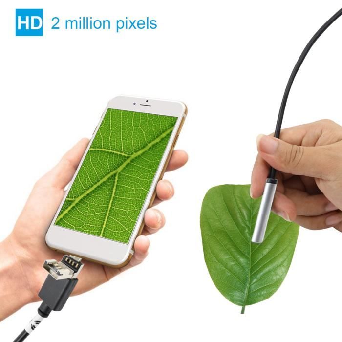Caméra endoscopique 3 en 1 USB2.0, Micro USB type c, boroscope avec ...