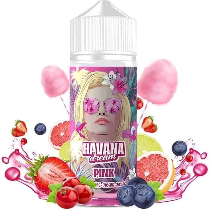 Havana Dream - Pink E-Liquid | 100ML | Sans Nicotine NI TABAC | 70VG ...