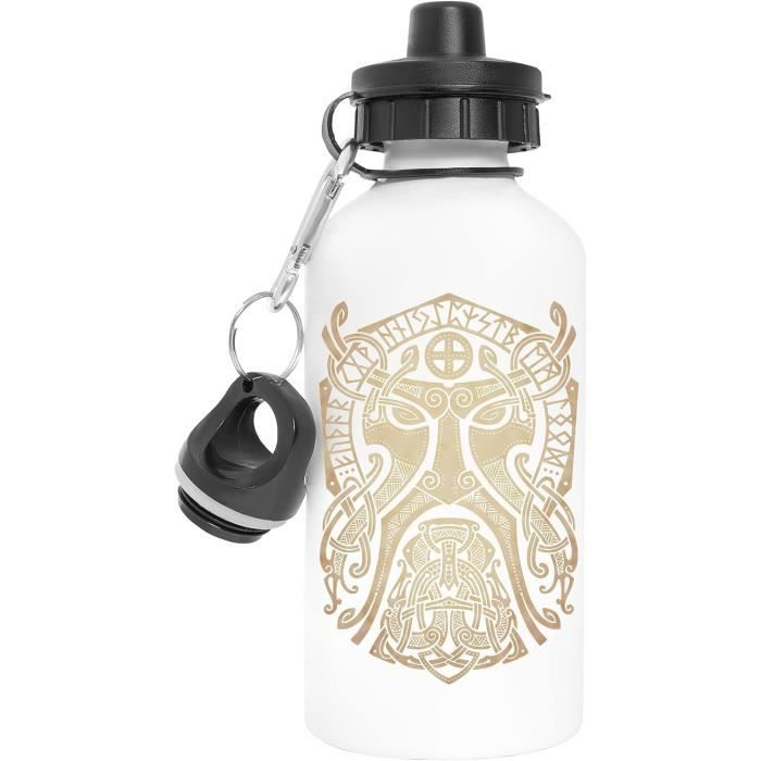 Viking Mythologique Visage Aluminium Réutilisable Sport Voyage ...