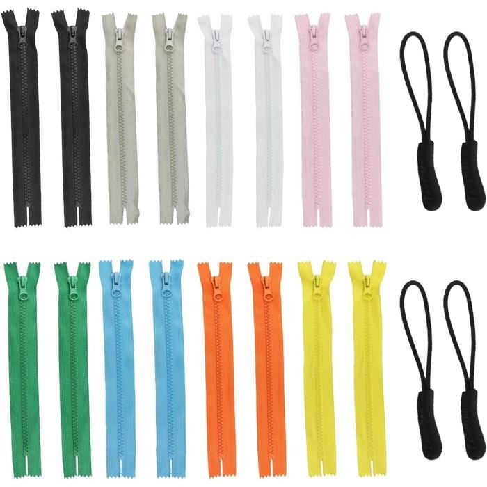 Fermetures éclair Nylon,Fermeture Eclair au Metre,20CM Fermeture éclair ...