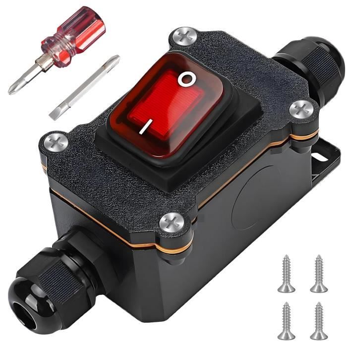 Interrupteur En Ligne étanche 220 V Cc 30 A Dpst 4 Pôles Ip67