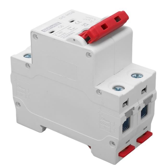 Cikonielf Disjoncteur miniature 2P 2P DC Disjoncteur Électromagnétique Déclenchement Rapide ...