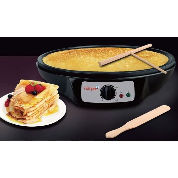 HARPER HCE11 Crépière électrique - Noir - Cdiscount Electroménager