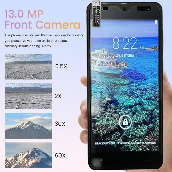 Smartphone 512Mb + 4G téléphone mobile intelligent pour Android Grand ...