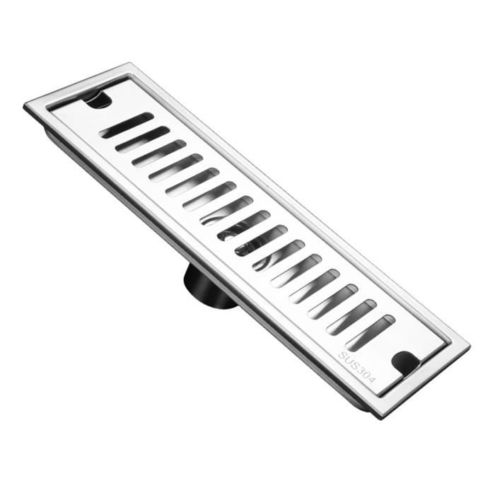 Siphon de sol long en acier inoxydable PWSHYMI - Drainage rapide et ...