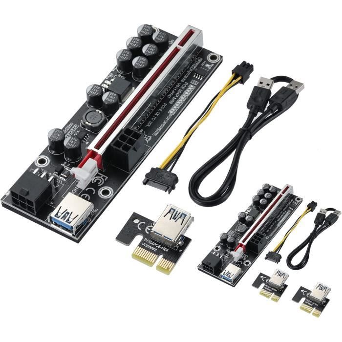 Pcie Riser, Carte Adaptateur Pro-V011 Gpu Riser Express 1X À 16X ...