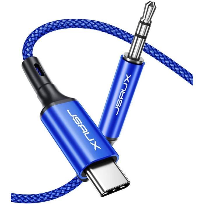 Câble Usb C Vers 3,5Mm Jack 2M,Type C 3,5Mm Mâle Adaptateur Jack Stéréo ...