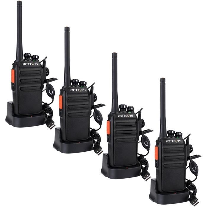 Retevis RT24 Plus Talkie Walkie Professionnel, Talkie-Walkie Longue ...