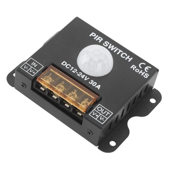 Tbest Interrupteur PIR Contrôleur de Capteur de Mouvement LED ...