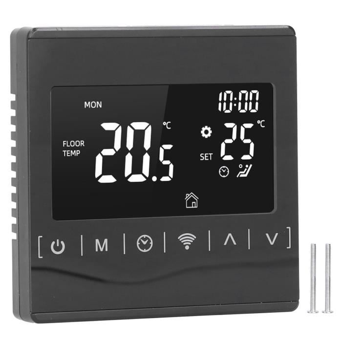 VGEBY Contrôleur de température à commande vocale Thermostat Intelligent WiFi de Chauffage de ...