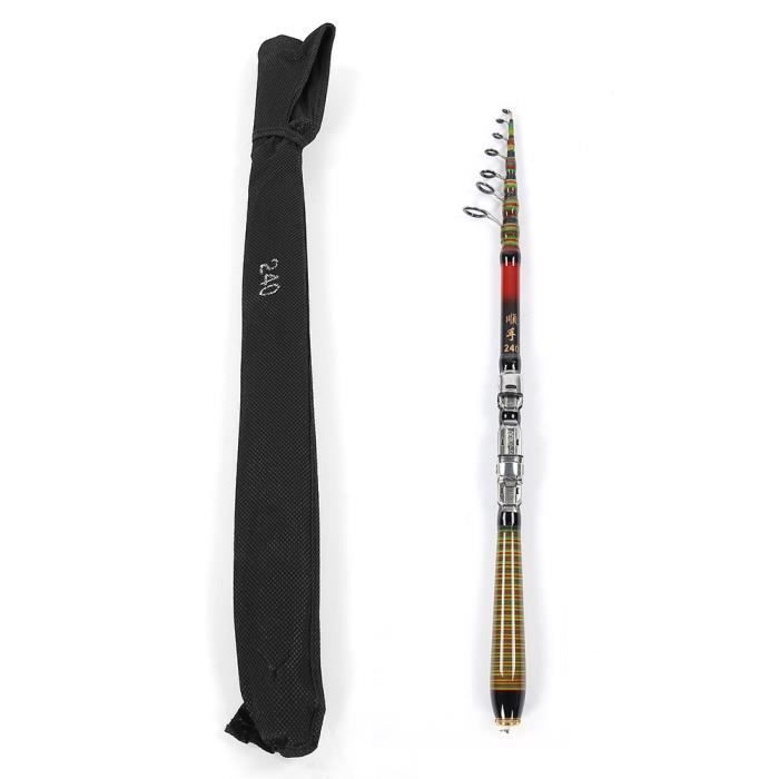 VGEBY bâton de pêche Canne à pêche Télescopique Carbone Sea Rod ...