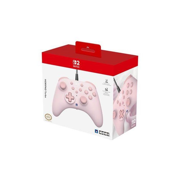 Manette de jeu - Nintendo Switch et Switch 2 - Filaire - Rose - Horipad ...