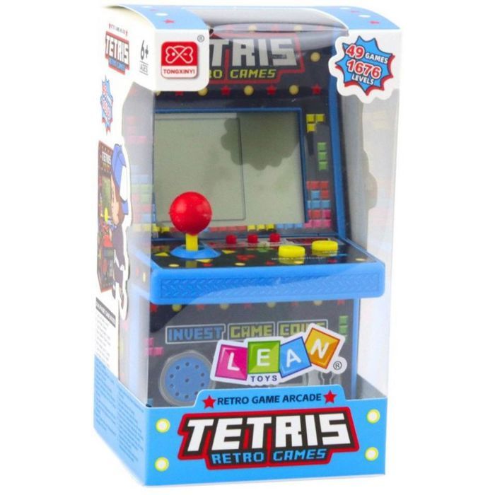 Borne arcade Leantoys Mini borne d'arcade rétro Tetris, 49 jeux, 1 676 ...