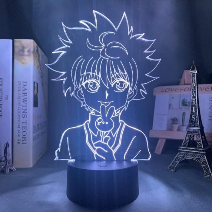 Veilleuse 3D - Anime Hunter X Hunter Killua - Lampe LED pour décoration ...