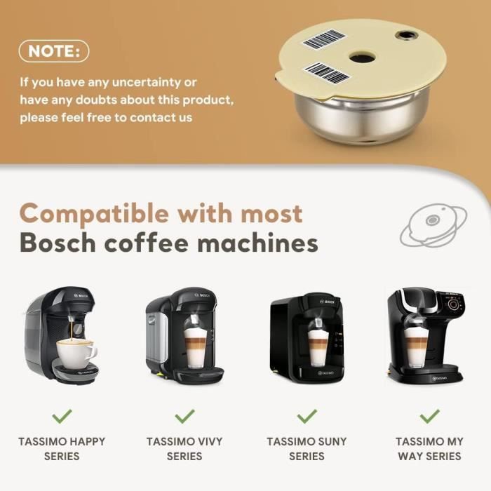 Dosette De Café Réutilisable En Acier Inoxydable 220 Ml + Couvercle ...