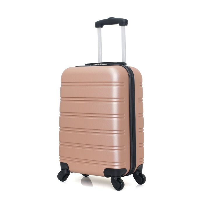 Valise Cabine ABS RENOSO 55 cm 4 Roues - rose - HERO 55x35x21cm