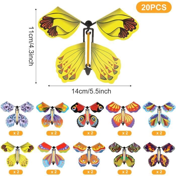 Papillon Volant Magique, 20 Pièces, Papillon Volant Surprise, Jouet ...